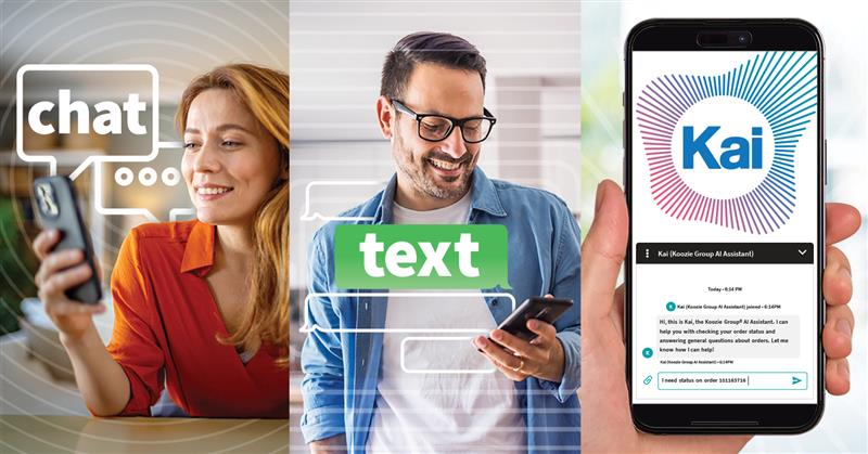 Making It Easier to Do Business: Chat, Text & Kai Are Here!